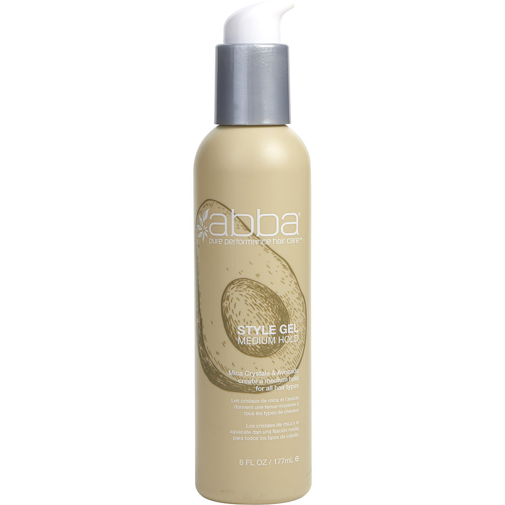 ABBA by ABBA Pure & Natural Hair Care STYLE GEL MEDIUM HOLD (NEW PACKA ...