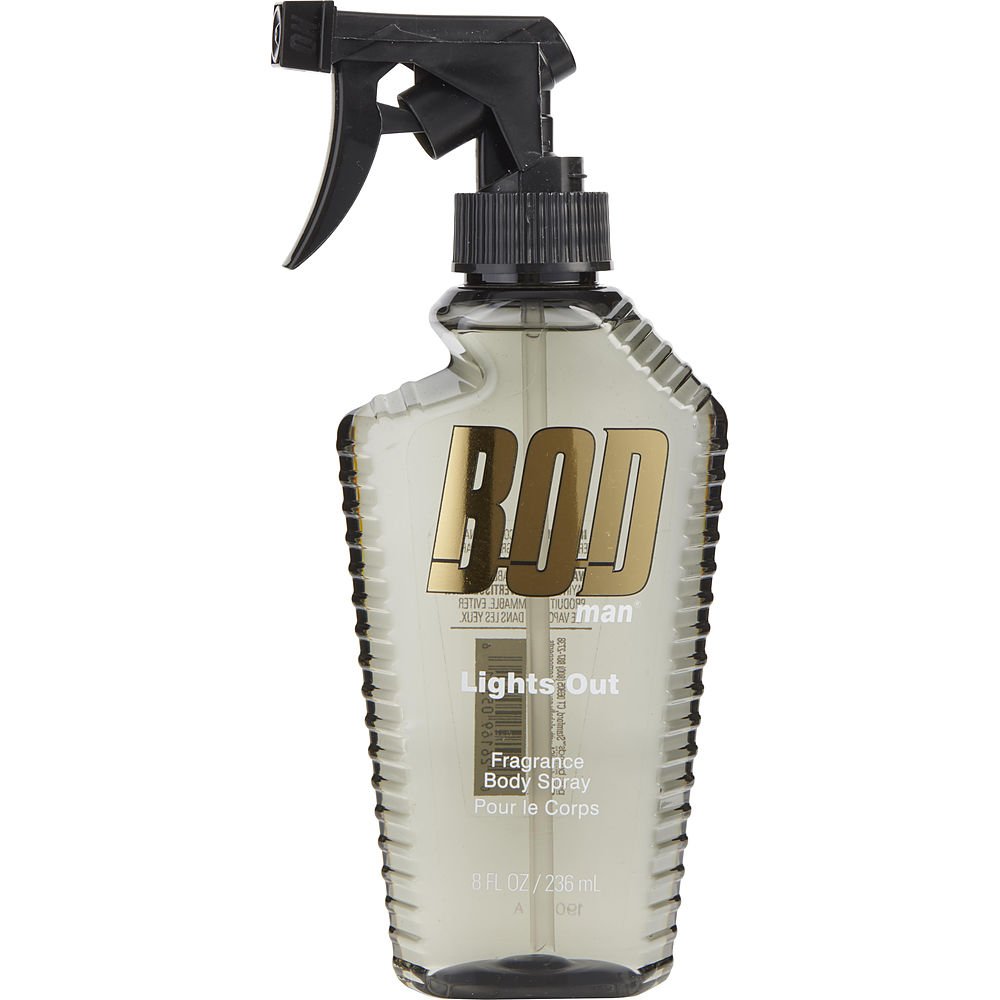 BOD MAN LIGHTS OUT by Parfums de Coeur FRAGRANCE BODY SPRAY 8 OZ ...