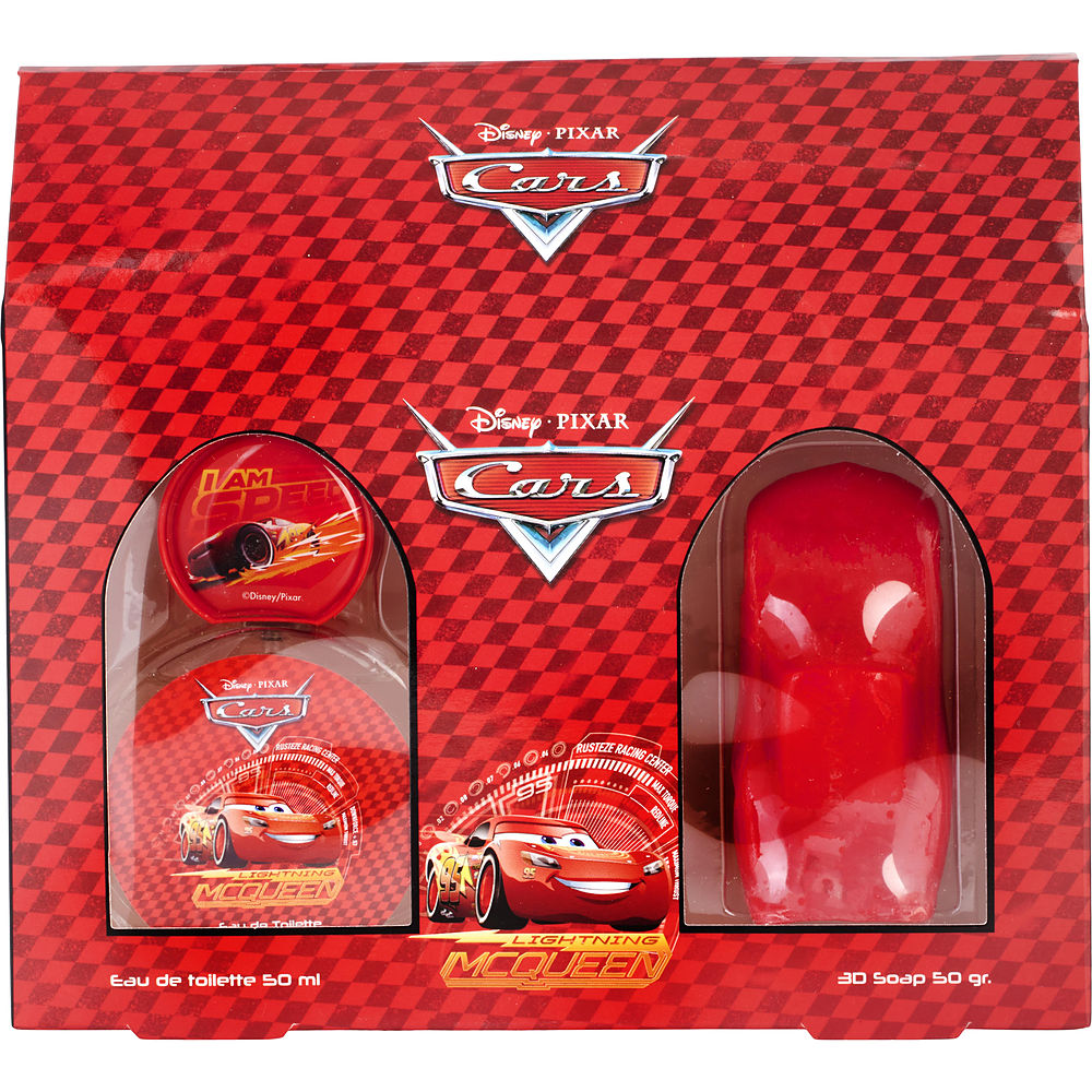 CARS LIGHTNING MCQUEEN by Disney EDT SPRAY 1.7 OZ & BAR SOAP 1.7 OZ ...